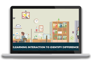 E-Learning challenges | Elearning interaction to identify differences