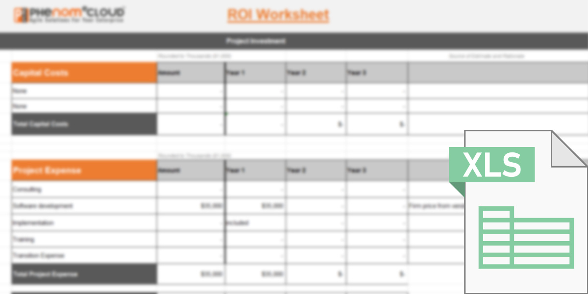 Demo of PhenomᵉCloud Resources | ROI worksheet